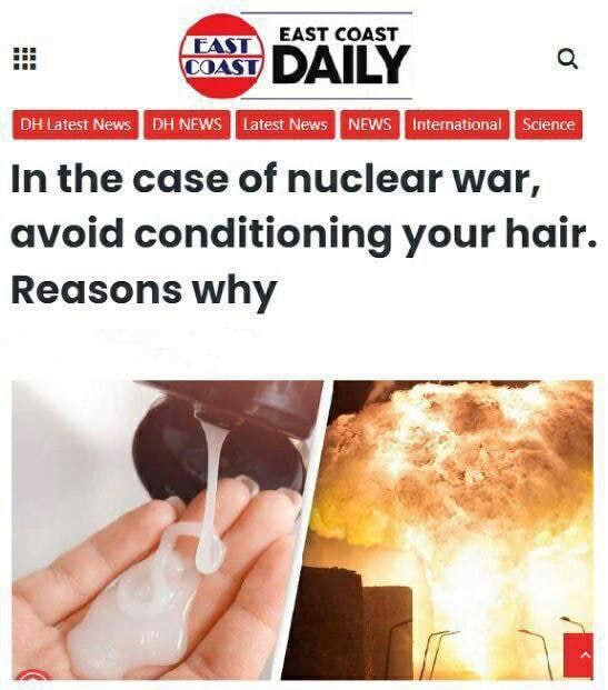 In a Nuclear War, Avoid Conditioning your Hair | The Ugly Minute