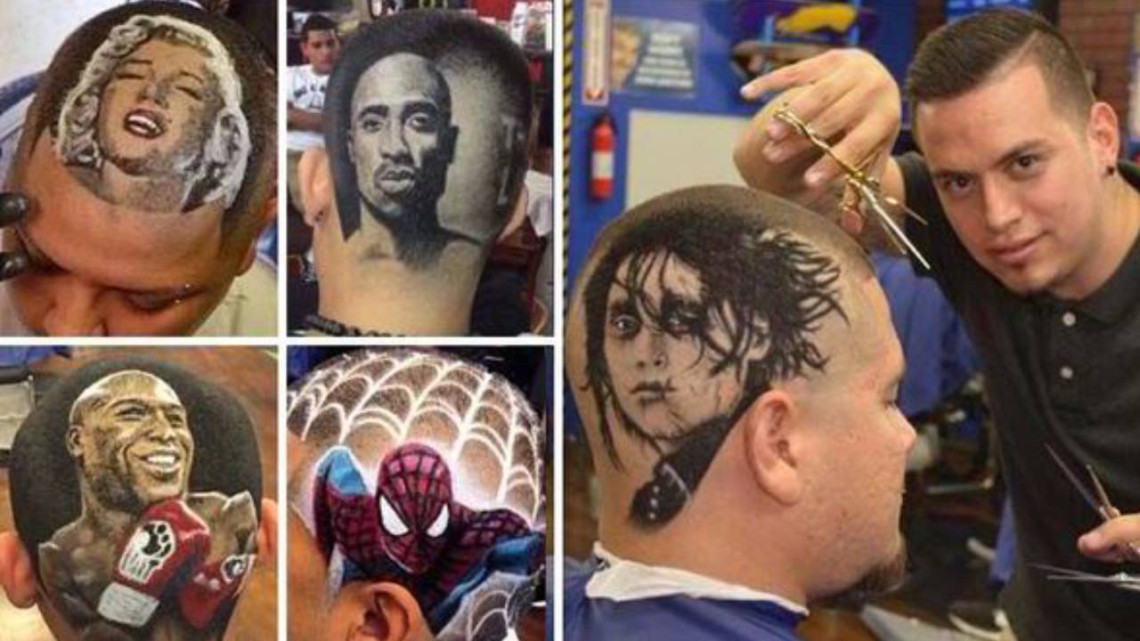 Amazingly Talented Barber Trims Celebrity Portraits on the Heads of His ...