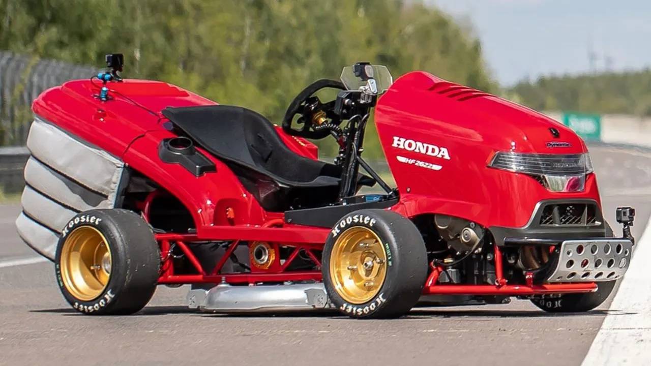 Lean, mean, grass-cutting machine: Honda breaks record for fastest ...