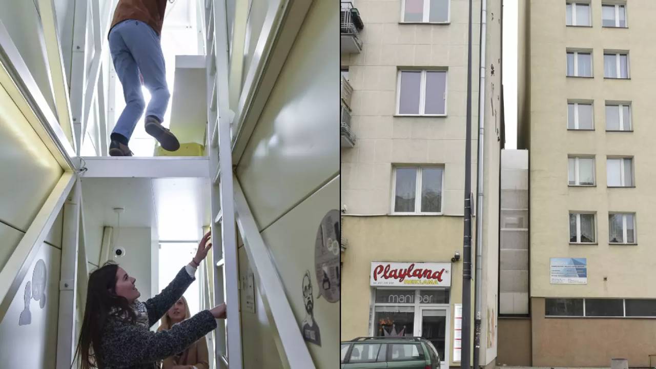 Inside iconic home dubbed ‘thinnest house’ in the world at 3ft wide ...