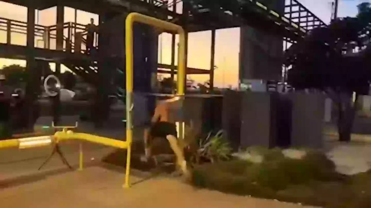 Moment influencer hospitalises himself while trying to run through wall ...